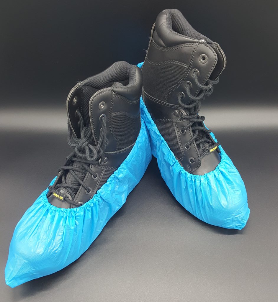 T1300-LG CPE (chlorinated polyethylene) shoe covers (per bag of 50 pair ...