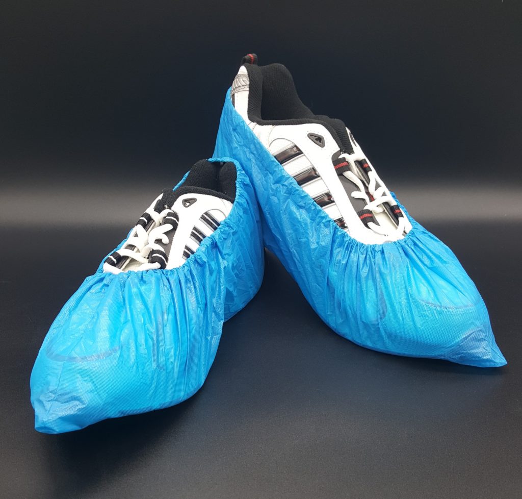 T1300-LG CPE (chlorinated polyethylene) shoe covers (per bag of 50 pair ...