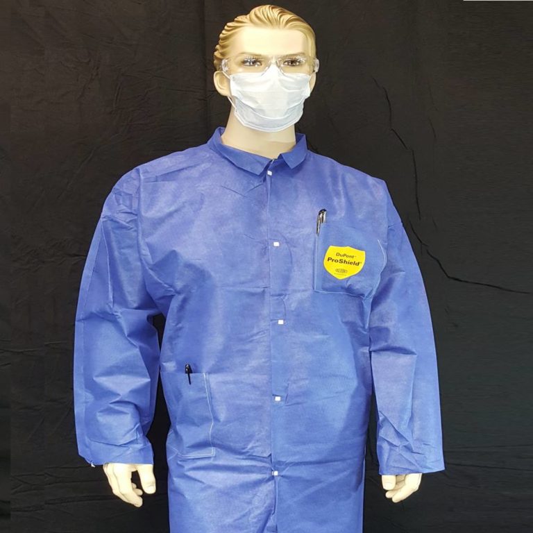 DuPont Proshield P1212SBU Blue Lab Coat Coats (case of 30 ...